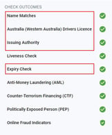 How do I interpret the ID check results?