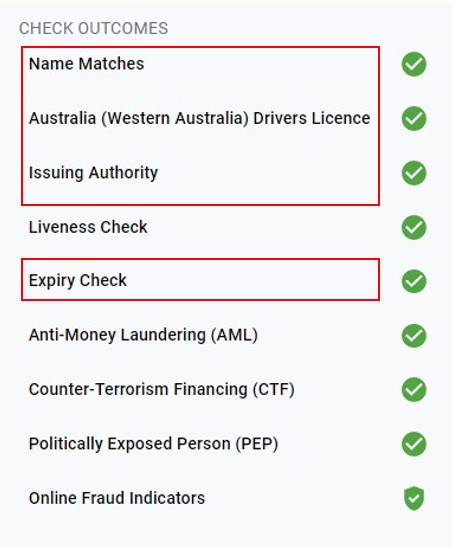 How do I interpret the ID check results?