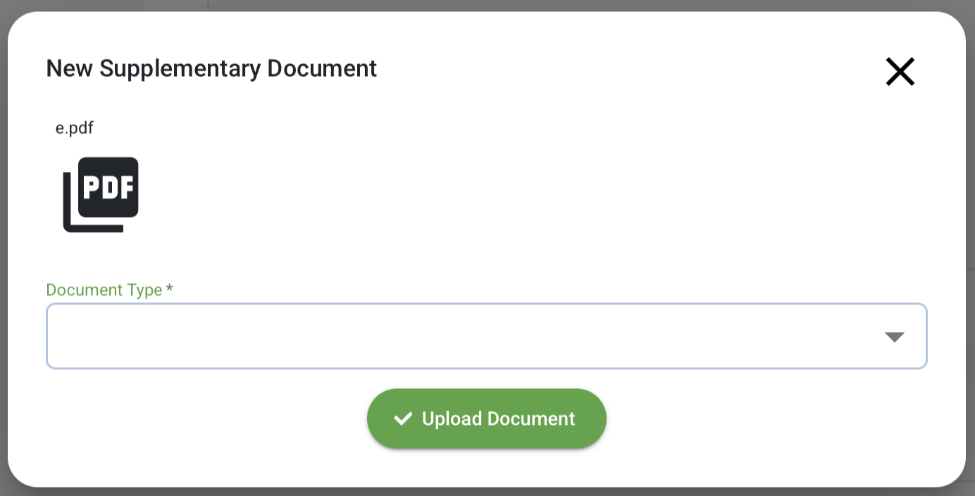 Upload additional documents on behalf of the Subject