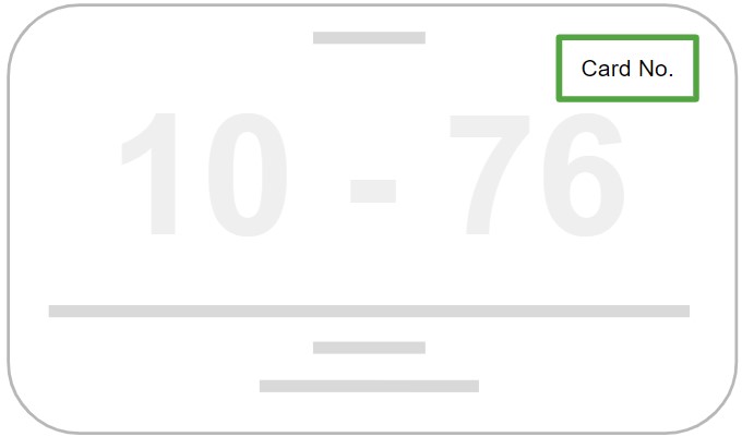 How to find your Drivers License card number